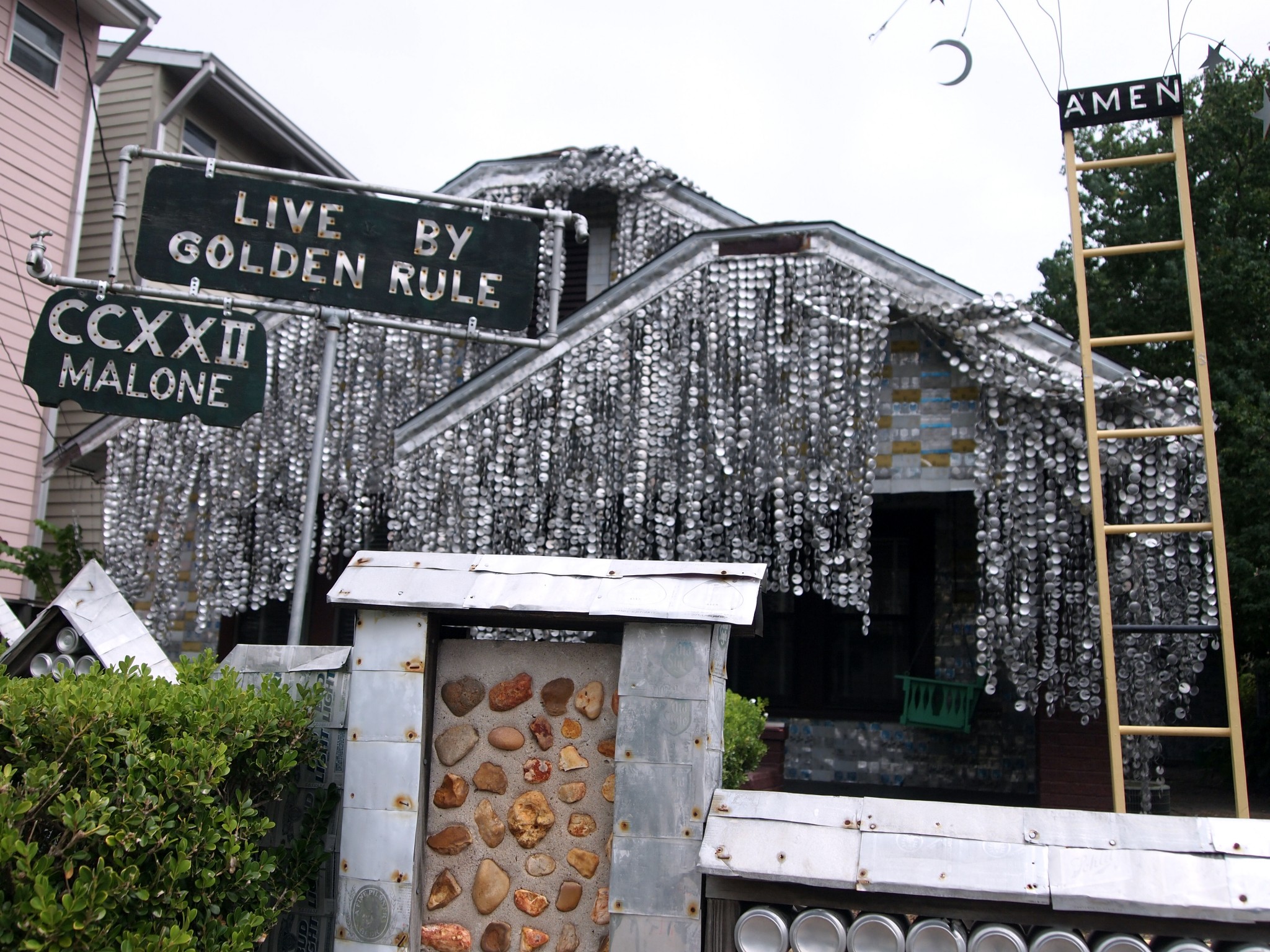 Beer Can House is Ultimate Houston Recycled Decor: Over 50,000 Recycled ...